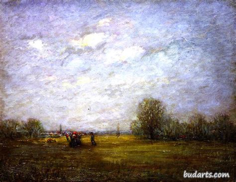 荷兰风景中的农民形象 George Van Millett 画园网