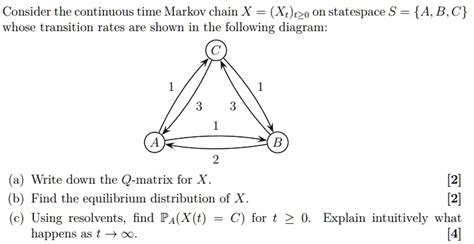 Solved Consider The Continuous Time Markov Chain X Xttzo On