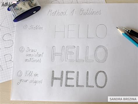 How To Draw Beautiful Block Letters Lettering Org