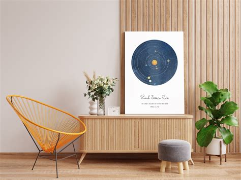 Watercolor Custom Planet Map Digital Download Custom Solar System Print Printable Map