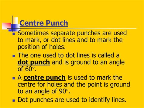 Dot Punch Uses