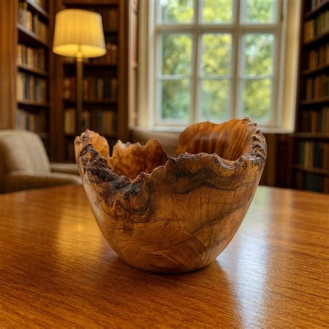 Live Edge Maple Burl Bowl Lk Wood Design