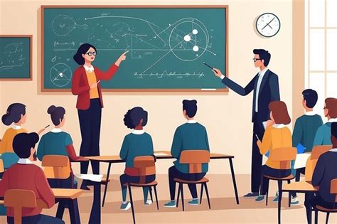 Premium Photo Physics Insight Teacher Conducting Demonstration With