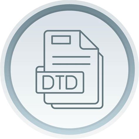 Dtd Linear Button Icon 37838858 Vector Art At Vecteezy