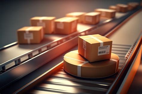 Premium Photo Cardboard Boxes And Packages Move On An Autonomous