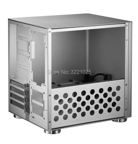 Jonsbo V4 Silver Aluminum Mini ITX MATX Computer Case DigiTSoftex