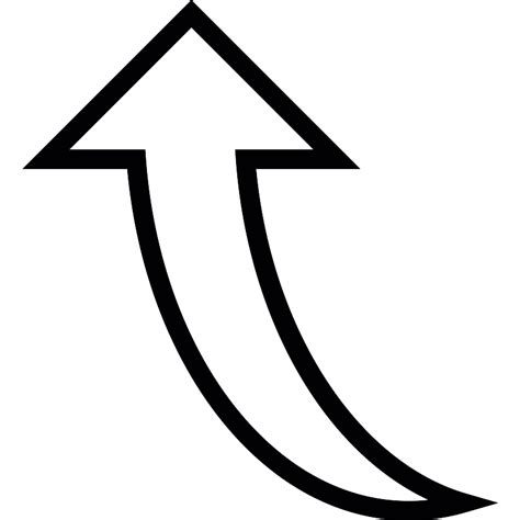 Curved Arrow Pointing Up