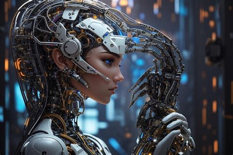 Premium Photo Symphony Of Synthesis A Dazzling Digital Masterpiece