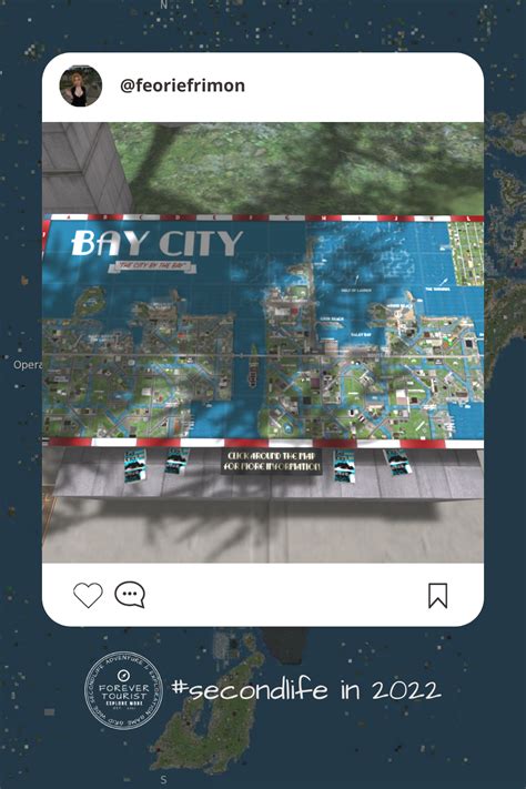 Secondlifes Beautiful Bay City Map Bay City Tourist City