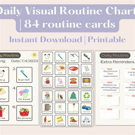 Elderly Daily Chart Etsy
