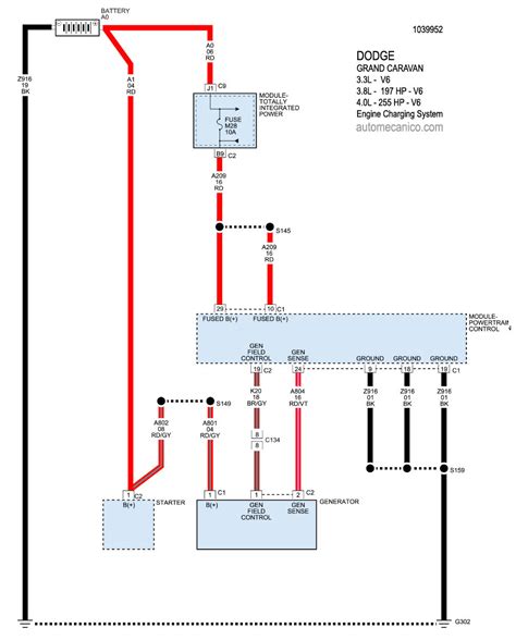 Dodge Sistema De Carga 2010 Graphics Esquemas Vehiculos