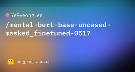 Yeryeongleemental Bert Base Uncased Maskedfinetuned 0517 · Hugging Face