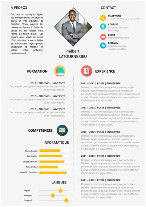 Cv Powerpoint Mod Les Gratuits Pour Vous Distinguer