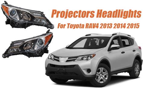 Headlights Assembly For 2013 2015 Toyota Rav 4 Halogen