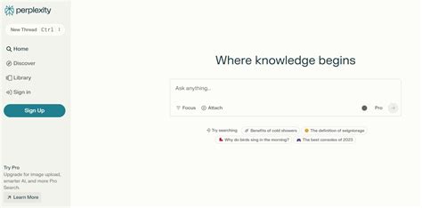 Perplexity Ai Бесплатная нейросеть онлайн для поиска информации