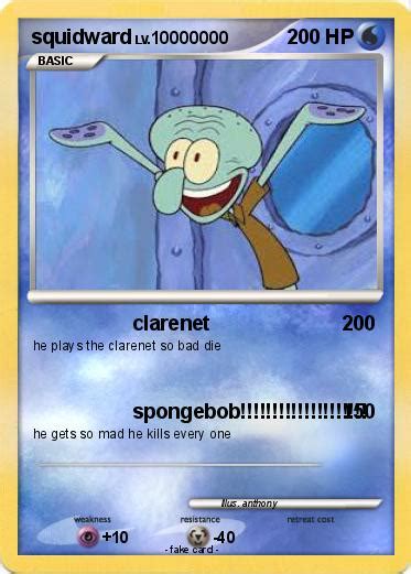 Pokémon Squidward 374 374 Clarenet My Pokemon Card