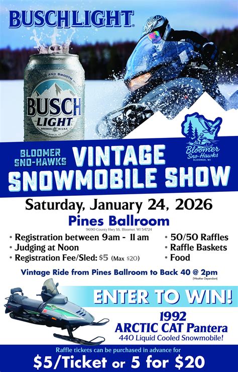 Bloomer Sno Hawks Vintage Show