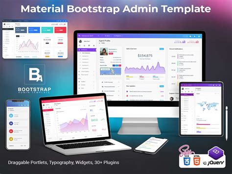 Material Admin Dashboard Ui Kit With Admin Dashboard Templates