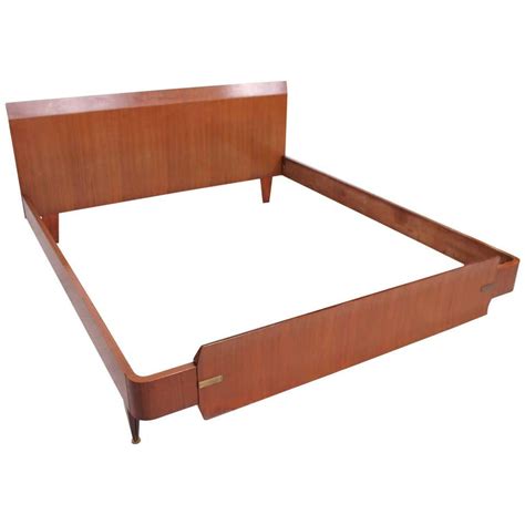 Mid Century Modern Italian Modern Bed Frame Dassi Attributed For Sale