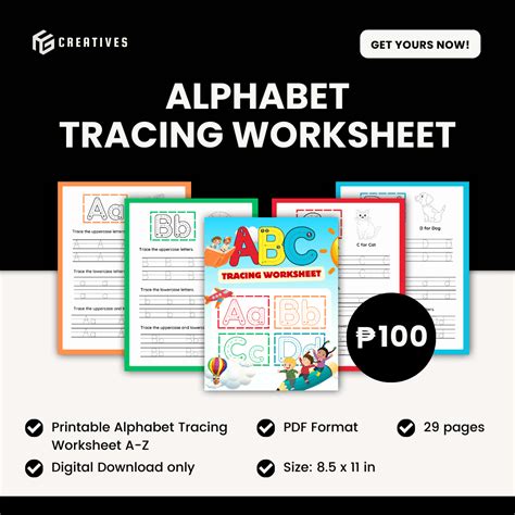 Abc Tracing Worksheet Template A Z By Hgcreatives08 Raket Ph