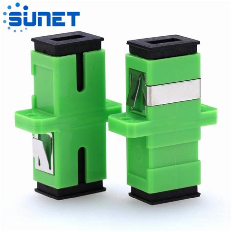 Sc APC Simplex With Flange Fiber Optic Adapter Fiber Optic Adapter And Optical Fiber Adapter