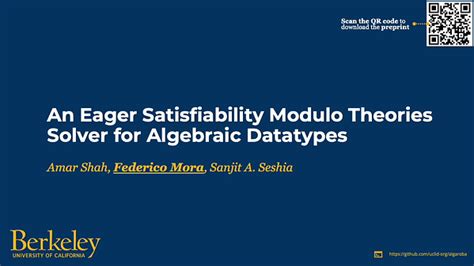 underline an eager satisfiability modulo theories solver for