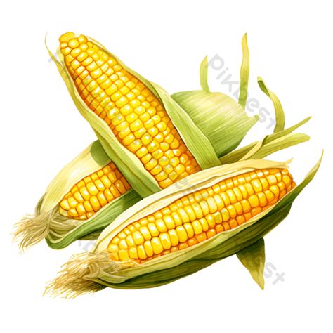 Watercolor Corn Vegetable Png Images Png Free Download Pikbest
