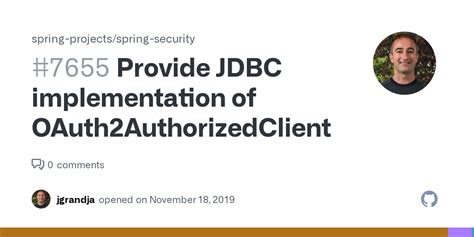 Provide Jdbc Implementation Of Oauth2authorizedclientservice · Issue