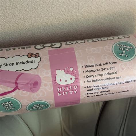 Cute Hello Kitty Workout Mat Perfect For Travel And Depop