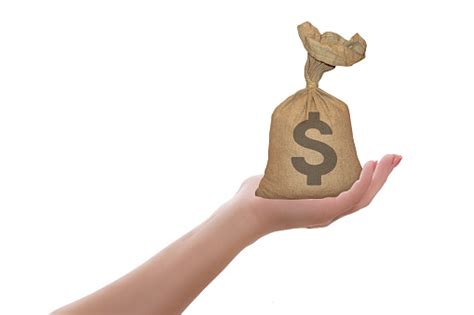 흰색 절연 달러 돈의 여성 손 들고 가방 지불 또는 재정 투자 개념 가방에 대한 스톡 사진 및 기타 이미지 가방 개념 금융 Istock