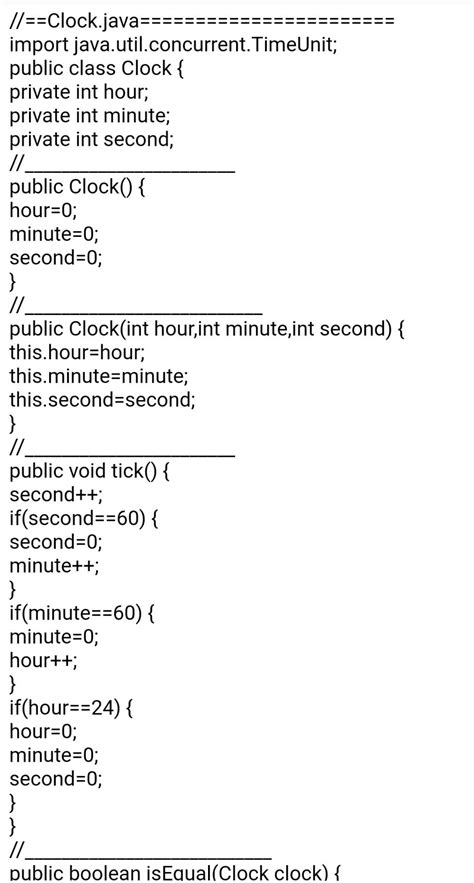 Solved Clockjava Import
