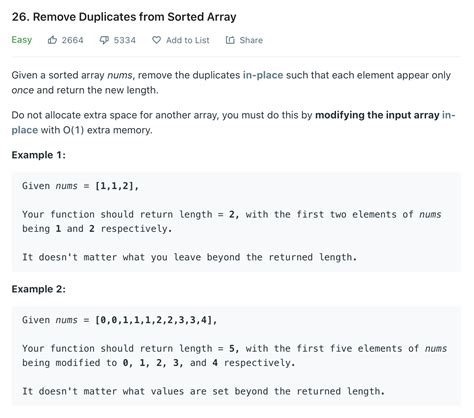 leetcode problems 27 remove element by evan hung medium