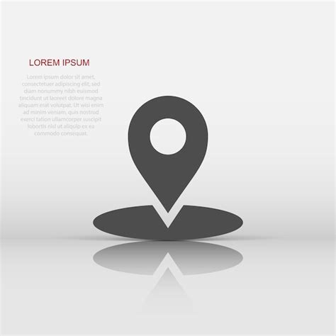 premium vector map pointer in flat style gps navigation mark