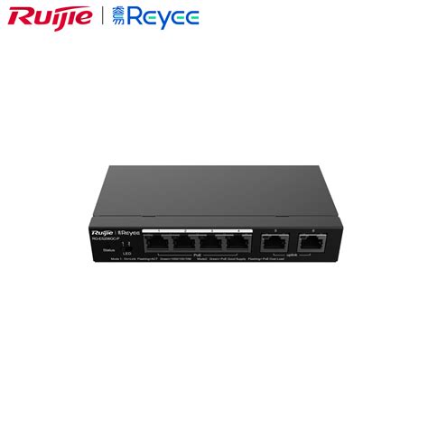 Ethernet Hub Switch Poe 04 Port Gigabit 2 Port Uplink Gigabit Ruijie Reyee Rg Es206gc P
