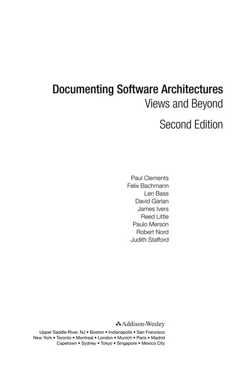 Documenting Software Architectures