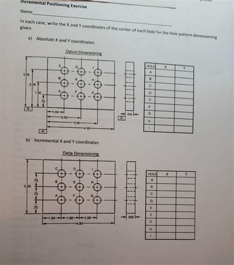 Solved Incremental Positioning Exercise Name In Each Case Chegg