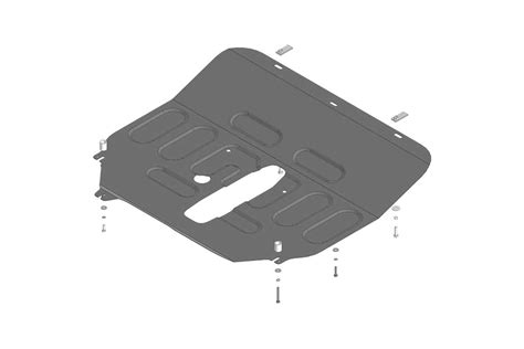 Защита стальная MOTODOR 2 мм Д, КПП DFSK ix5 с 2023. MOTODOR 78609 ...