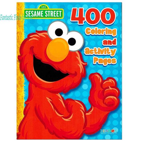Sesame Street Elmo Coloring Book Jumbo 400 Pages Featuring Elmo