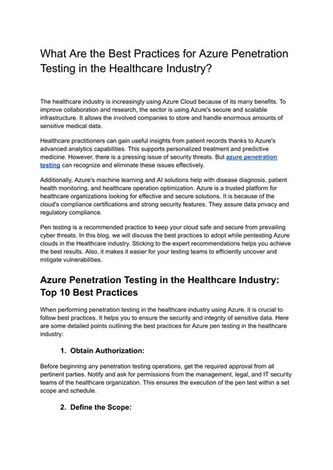 Ppt What Are The Best Practices For Azure Penetration Testing In The
