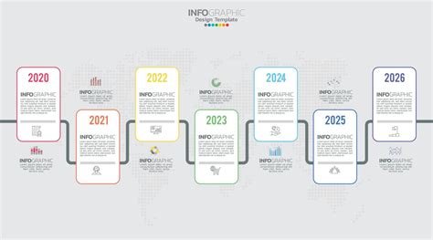 Timeline Infographic Vector With 7 Steps Can Be Used For Workflow