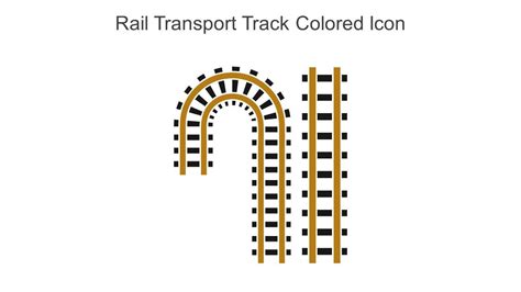 Rail Transport Track Colored Icon In Powerpoint Pptx Png And Editable