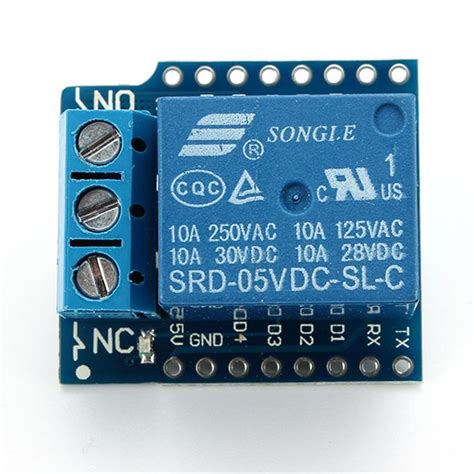 5pcs Dc 5v 1ch Relay Shield V2 Version 2 For Wemos D1 Mini Esp8266 Wifi Module Sale Online
