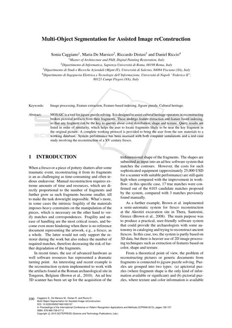 Pdf Multi Object Segmentation For Assisted Image Reconstruction