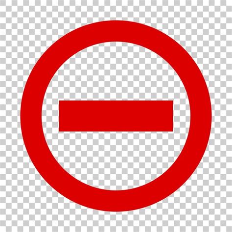 평평한 스타일의 정지 표시 ⁇ 터 아이콘 고립된 투명한 배경에 위험 기호 일러스트레이션 정지 경보 비즈니스 개념 프리미엄 벡터