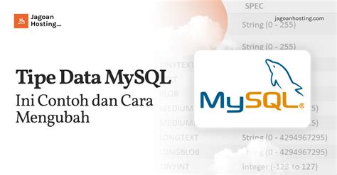 Tipe Data Mysql Ini Contoh Dan Cara Mengubah
