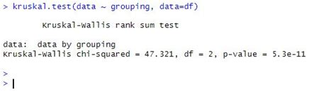 How To Do A Kruskal Wallis Test In R