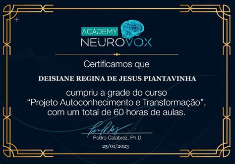 Deisiane Piantavinha On Linkedin Autoconhecimento Neurovox