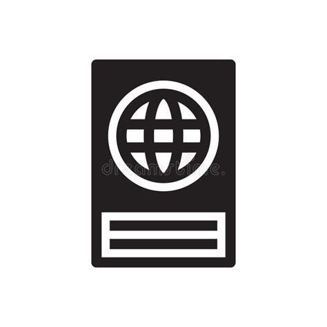 Passport Icon World Travel Pass Icon Stock Vector Illustration Of