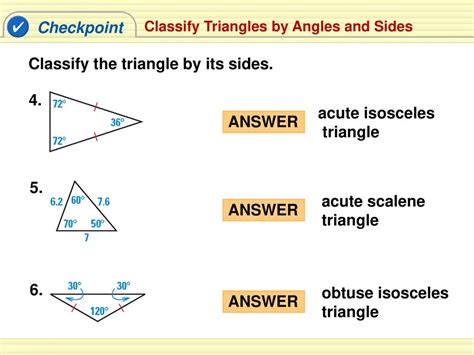 Classifying Triangles By Angles And Sides