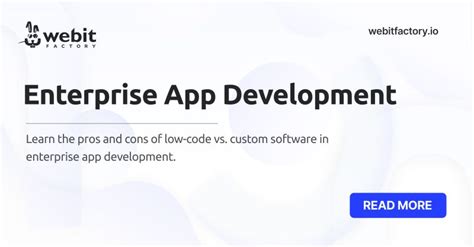 Lowcode Customsoftware Enterprise Technology Digital Blog Article Webitfactory